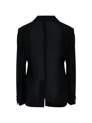 Comme Des Garçons Faux-pearl Notch-lapel Jacket