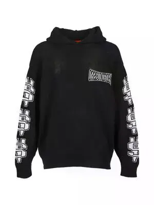 032C One Dollar Bill Jacquard-knit Logo-patch Hoodie