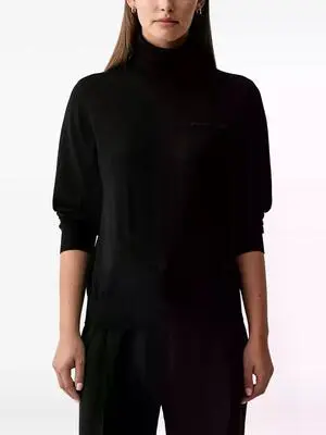 Armani Exchange Roll-neck Sweater - Black