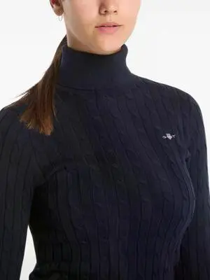 Gant Cable-knit Roll-neck Sweater