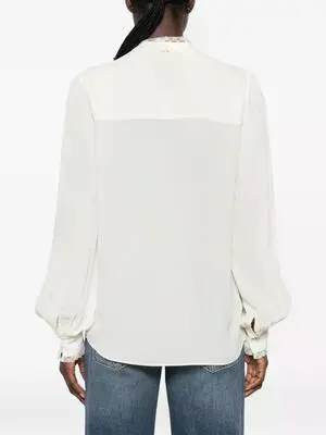 TWINSET Lace-trim Pussy-bow Blouse