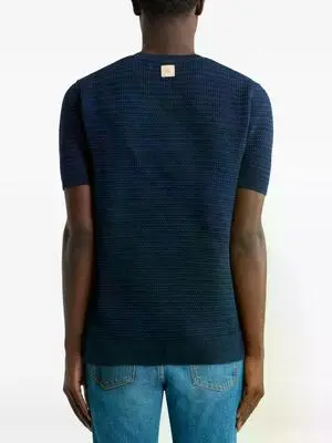 Etro Knit Cotton T-shirt With Braided Stitch
