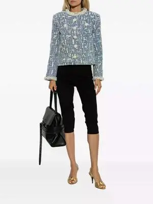 SELF-PORTRAIT Textured Denim Jacket