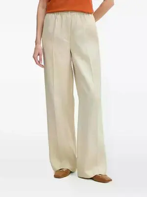 Sisley Pressed-crease Trousers - Neutrals