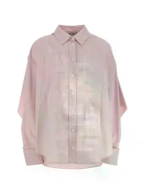 Attico Checked Cotton Poplin Shirt