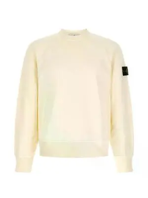Stone Island Organic Cotton Fleece Sweatshirt - Neutrals