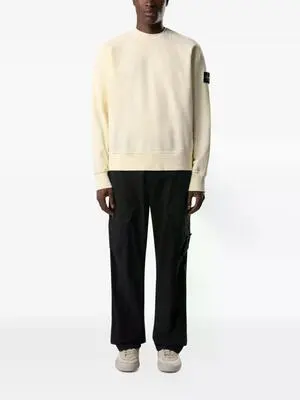Stone Island Organic Cotton Fleece Sweatshirt - Neutrals