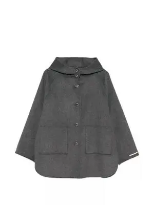 I BLUES Hooded Button-up Jacket