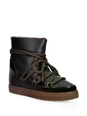 Inuikii Patent-leather Lace-up Boots