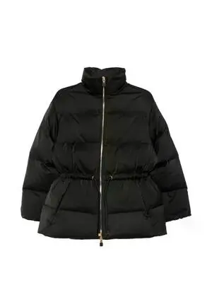 Elisabetta Franchi Drawstring Puffer Jacket - Black