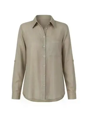 LARA Button-down Roll-sleeve Shirt
