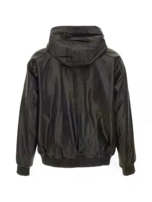 Moose Knuckles Neo Leather Hooded Jacket