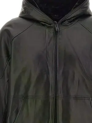 Moose Knuckles Neo Leather Hooded Jacket