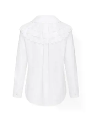 Comme Des Garçons Lace-collar Peter Pan Shirt