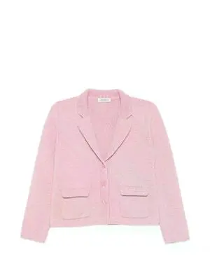 KANGRA Knitted Notch-lapel Jacket - Pink
