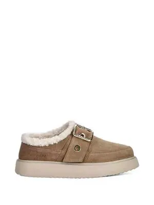 Inuikii Buckle-detail Flat Mules - Neutrals