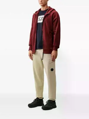 C.P. COMPANY Diagonal Raised Fleece Goggle Zip Sweatshirt