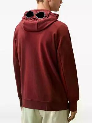 C.P. COMPANY Diagonal Raised Fleece Goggle Zip Sweatshirt
