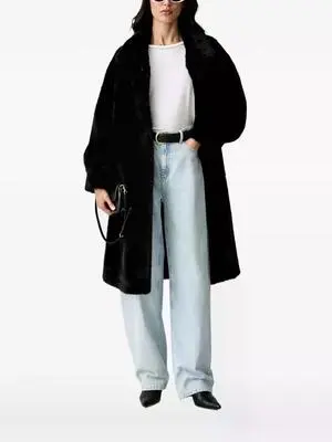SILVIAN HEACH Faux-fur Single-breasted Coat