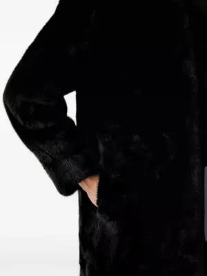 SILVIAN HEACH Faux-fur Single-breasted Coat