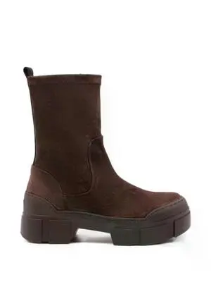 VIC MATIE Platform Lug-sole Ankle Boots - Brown