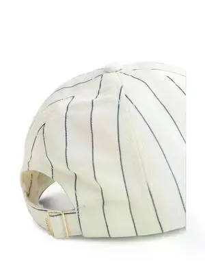 Gant Pinstripe Pattern Baseball Cap - White