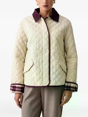 SILVIAN HEACH Quilted Corduroy-collar Jacket