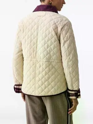 SILVIAN HEACH Quilted Corduroy-collar Jacket