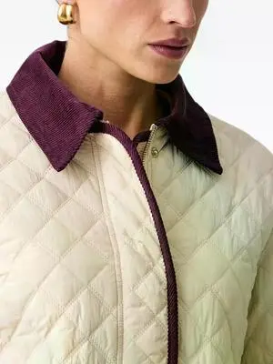 SILVIAN HEACH Quilted Corduroy-collar Jacket