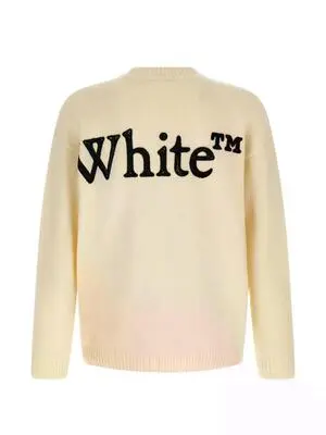 Off-White Bookish Shared Crewneck Sweater - Neutrals
