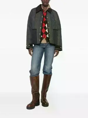 Barbour Quilted Tartan-print Jacket