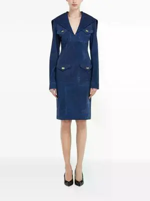FERRAGAMO Washed Cotton Gabardine Dress