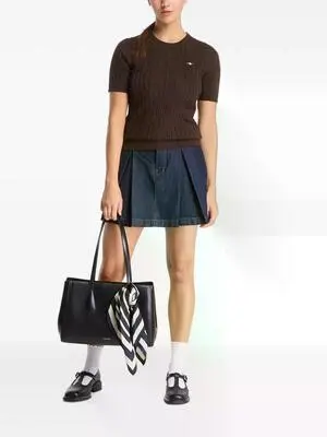 Gant Cable-knit Short-sleeve Sweater