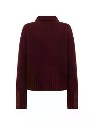 LANEUS Ribbed-trim Boxy-fit Sweater