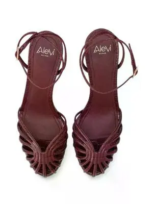 ALEVI MILANO Lizard-effect Cage Sandals
