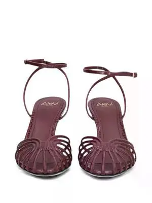 ALEVI MILANO Lizard-effect Cage Sandals