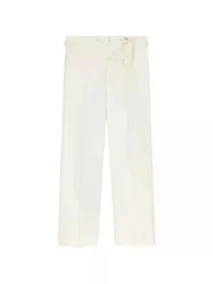 FURSAC Virgin-wool Tuxedo Trousers - White