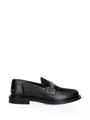 Filling Pieces Horsebit Panelled Loafers - Black