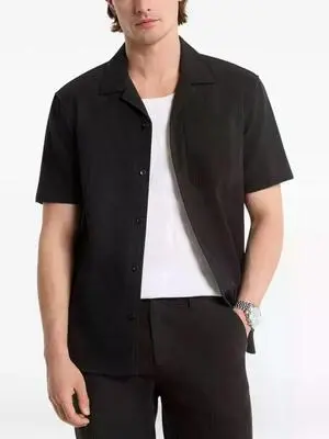 Michael Kors Cotton Waffle Camp Shirt