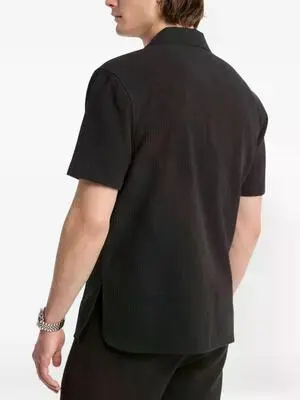 Michael Kors Cotton Waffle Camp Shirt