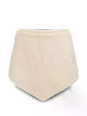 Simone Rocha Faux-fur Clip Scarf - Neutrals