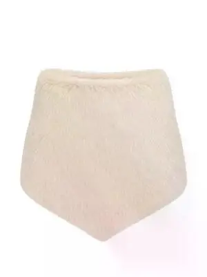 Simone Rocha Faux-fur Clip Scarf - Neutrals