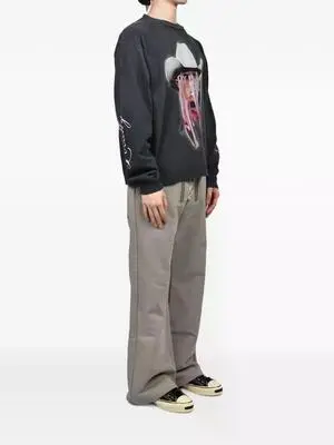 JUN/NAKAYAMA Graphic-print Washed T-shirt
