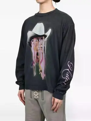 JUN/NAKAYAMA Graphic-print Washed T-shirt