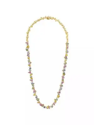 SUZANNE KALAN Bold Burst Sapphire And Diamond Necklace - Gold