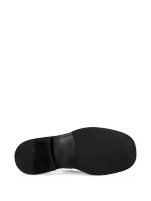 Filling Pieces Logo-plaque Square-toe Loafers