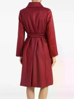 Max Mara Wool Double-breasted Coat - Red