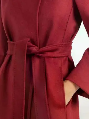 Max Mara Wool Double-breasted Coat - Red