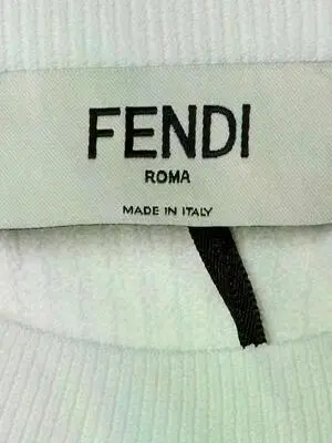 Fendi Rib-knit Short-sleeve Sweater
