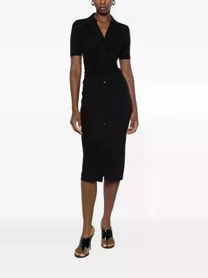 Diane Von Furstenberg Ruched Button-down Dress